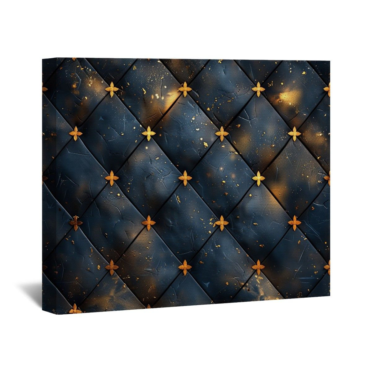 Red Barrel Studio® " Quilted Leather " on Canvas | Wayfair