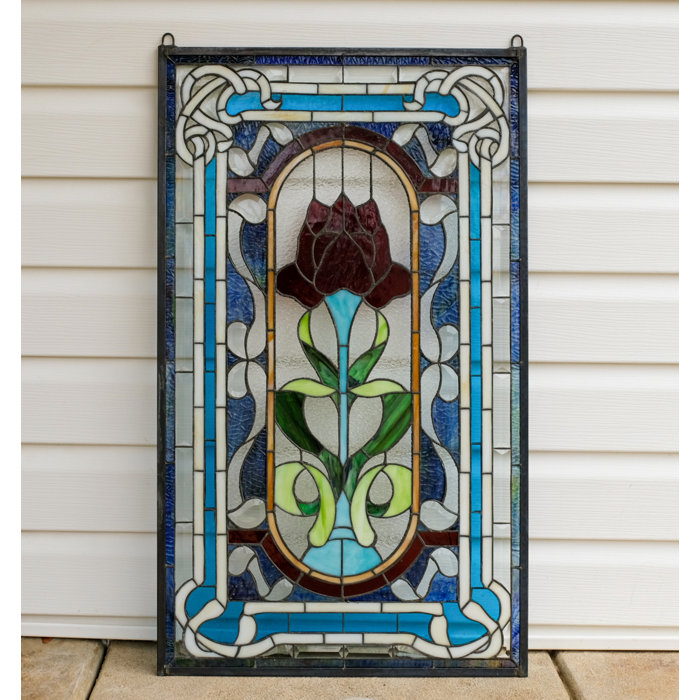 Astoria Grand Plants & Flowers Window Panel | Wayfair