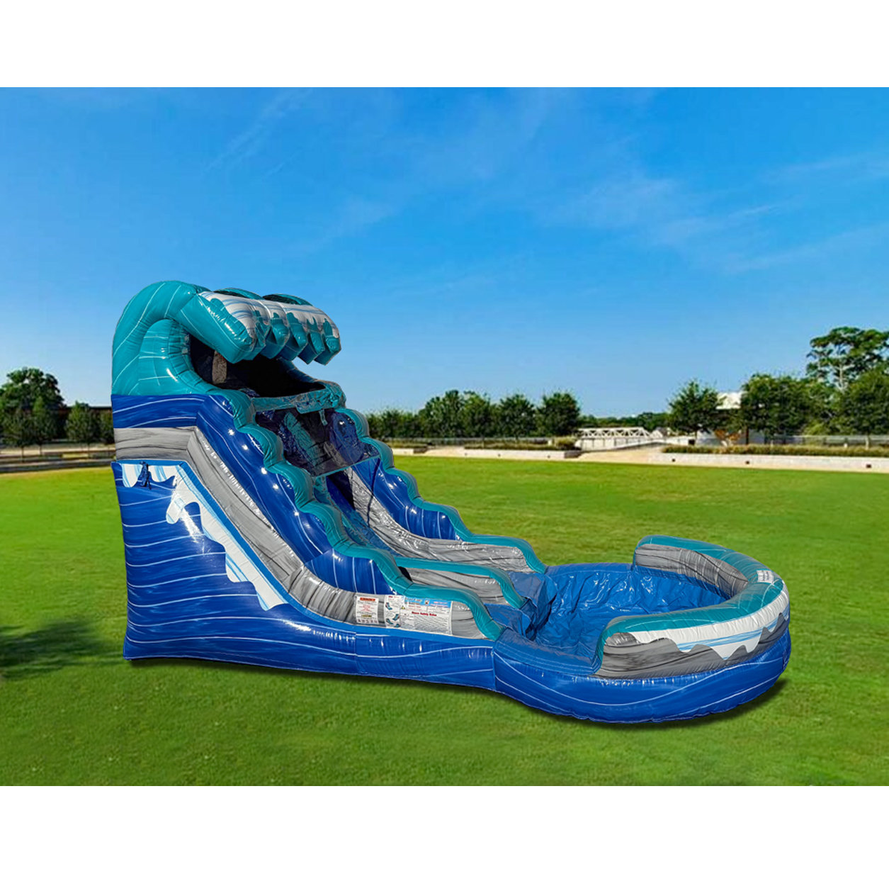 Jingo Jump 14 Ft Splashy Water Slide With Pool And Air Blower | Wayfair