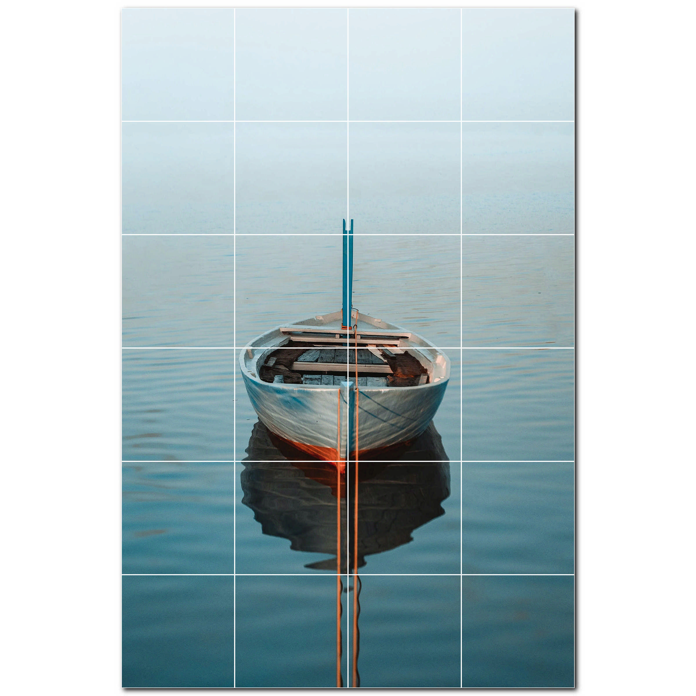 Picture-Tiles.com Boat Photo 6'' x 6'' Satin Ceramic Decorative Mural ...