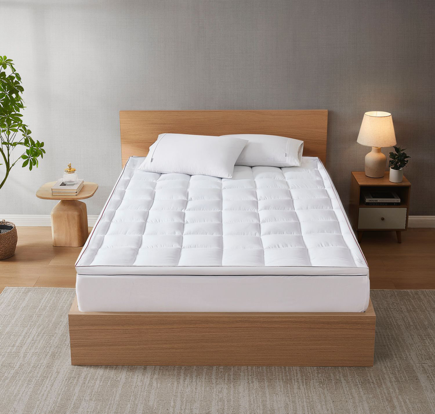 Alwyn Home Fronie Extra Thick Mattress Topper, 8-21 Inch Mattress, Soft ...