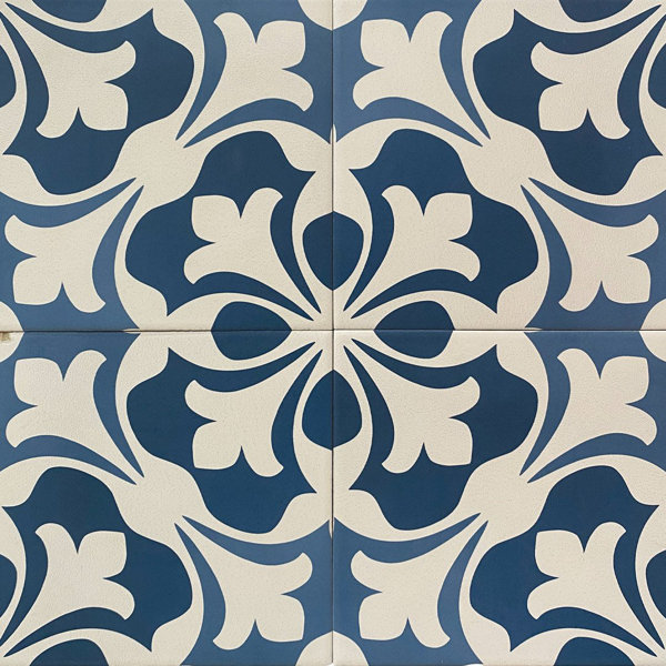 Tile Trader 6" x 6" Porcelain Patterned Floor Use Tile & Reviews ...