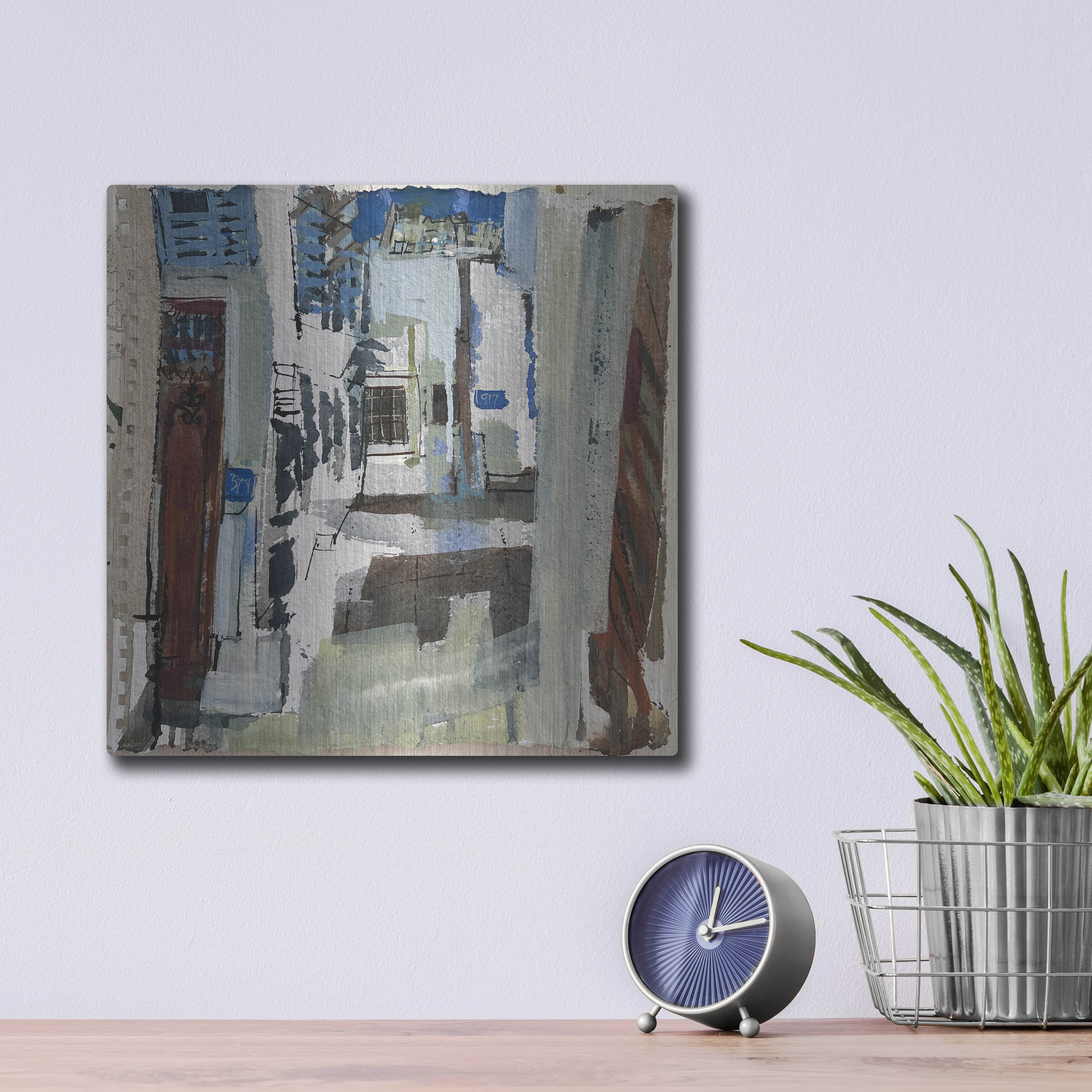 Luxe Metal Art 'Bahrain Alley' by Erin McGee Ferrell Metal Wall Art, 12 ...