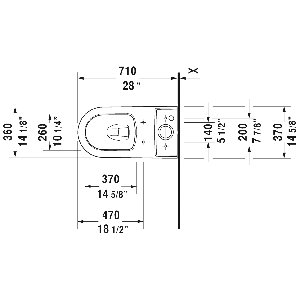Duravit Me by Starck Elongated Two-Piece Toilet (Seat Not Included ...