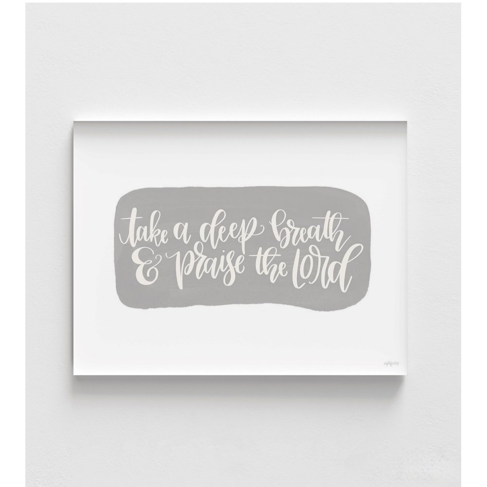 WeFrameArt Praise The Lord, Gray God Sign Print, Minimalist Teen Room ...