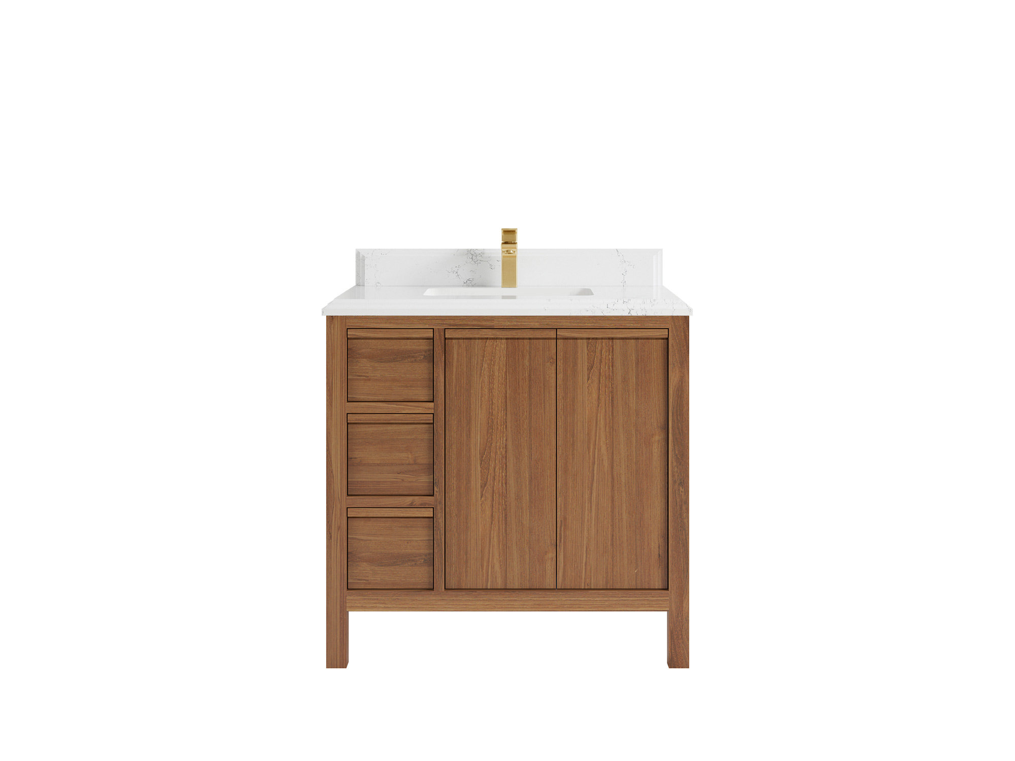 Willow Collections Elizabeth Teak 36 In. W X 22 In. D Center Sink ...