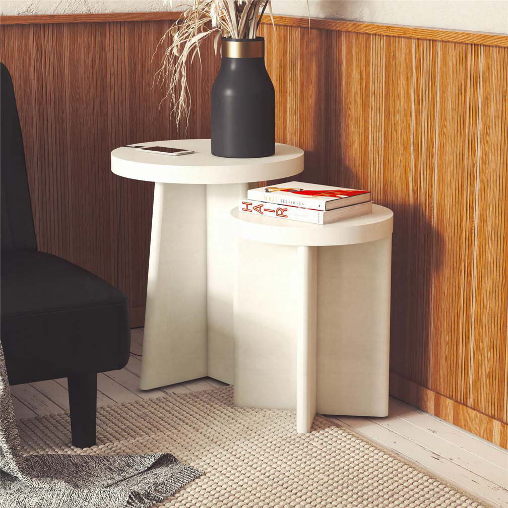 Ebern Designs 2 piece Round End Tables - Wayfair Canada