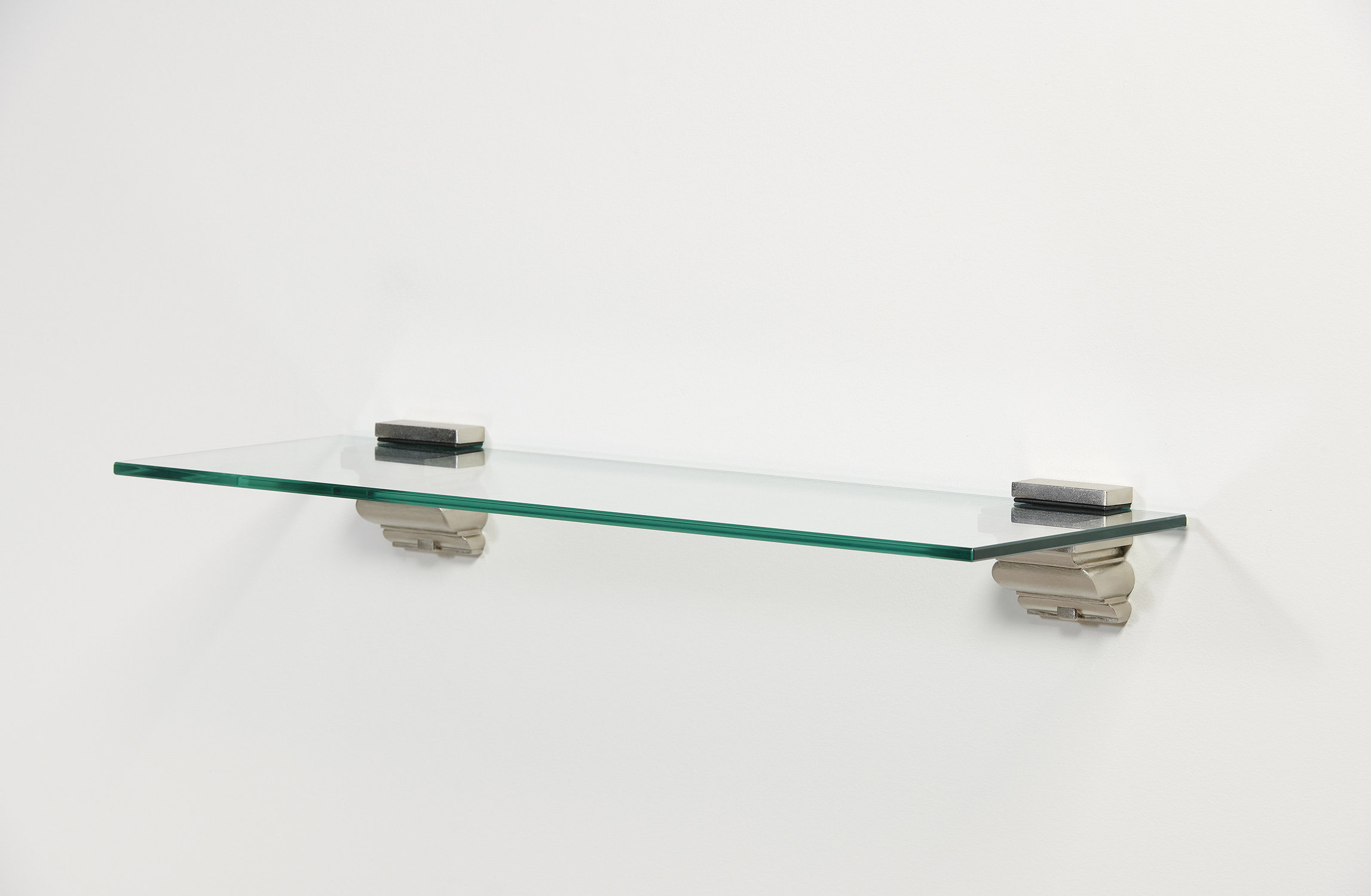 Wrought Studio™ Capri 8X24 Clear Shelf Kit With Crowne | Wayfair