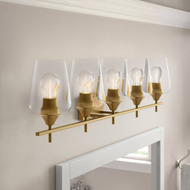 Greyleigh™ Braydon 5 - Light Dimmable Vanity Light & Reviews | Wayfair