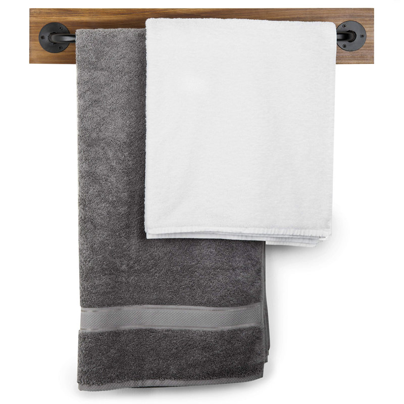 MyGift Wall Mounted Towel Bar & Reviews | Wayfair