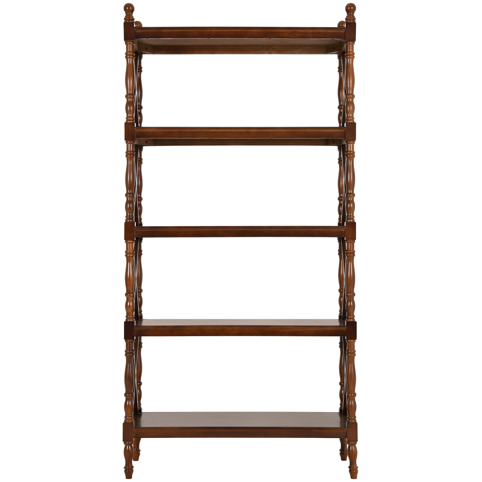 Alcott Hill® Solid Wood Etagere Bookcase | Wayfair