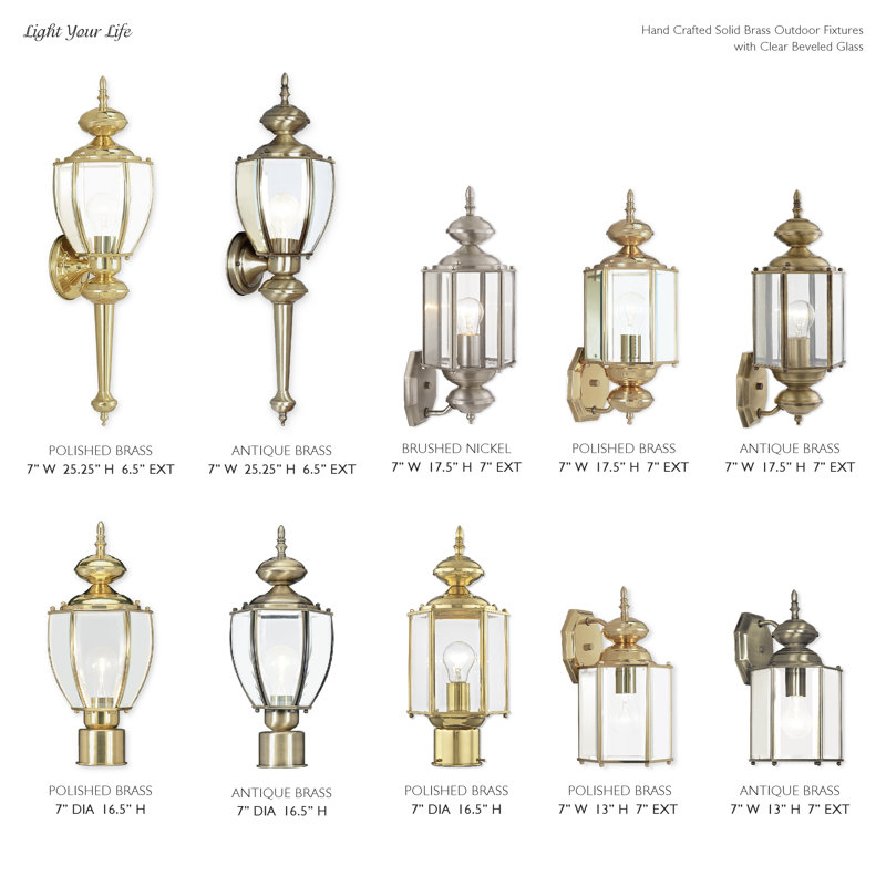 Lark Manor Amberdawn Solid Brass Wall Light & Reviews | Wayfair