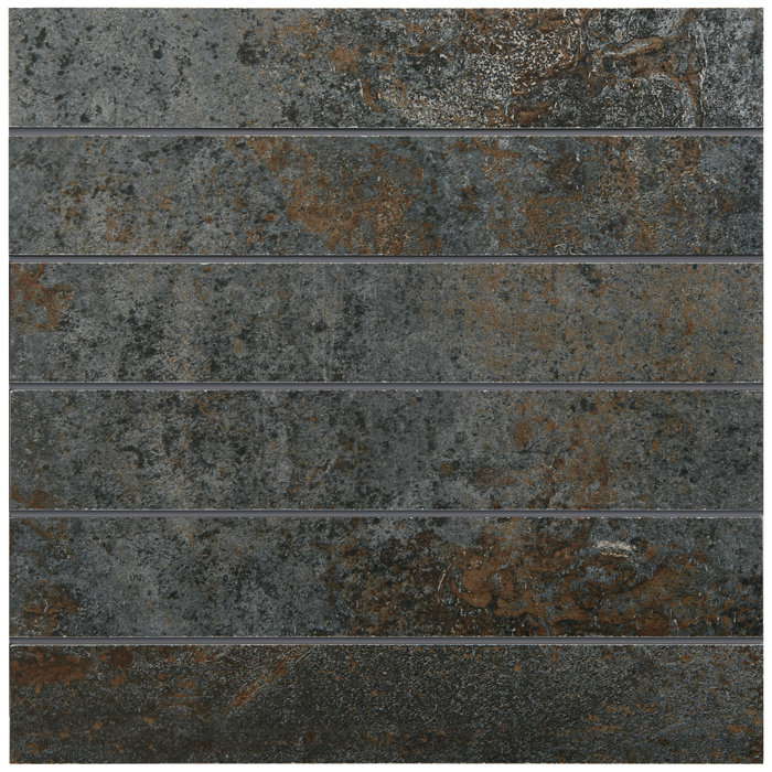 Pixl Common Core 2'' W x 12'' L Porcelain Metal Look Tile Mosaic Sheet ...