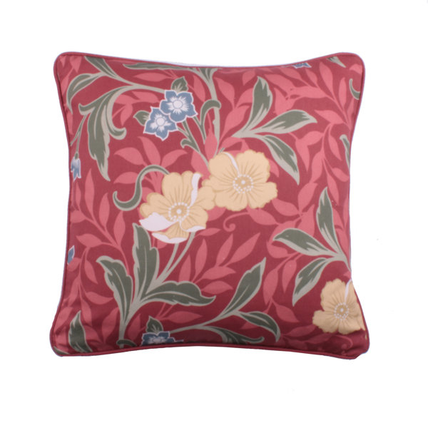 Dreams & Drapes Sandringham Floral Square Throw Pillow Cover | Wayfair ...