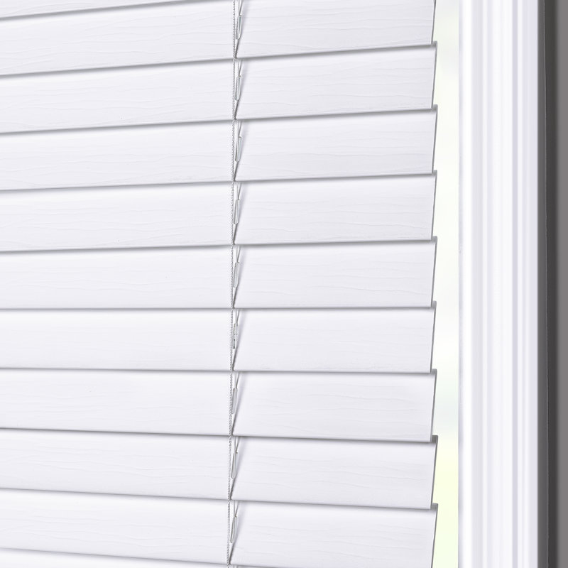 Symple Stuff 2-inch Room Darkening Textured Cordless Faux Wood Blind ...