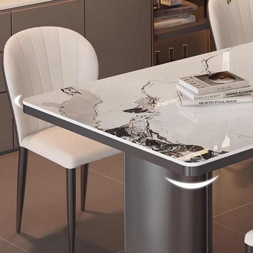 Graceful Nests Furnishings Rectangular modern simple dining table set ...