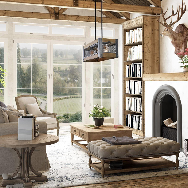 LNC Home 3 - Light Kitchen Island Rectangle LED Pendant | Wayfair