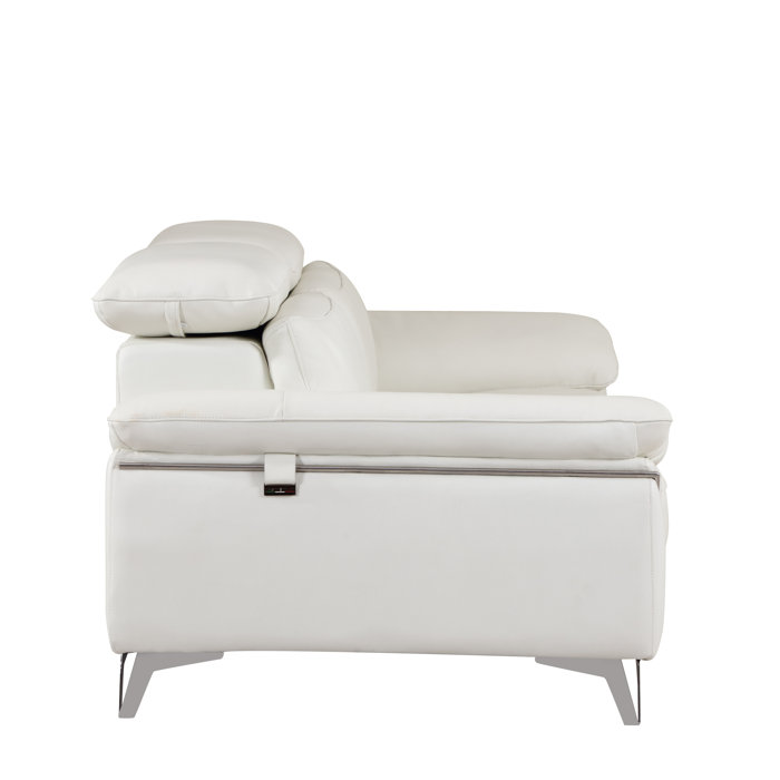 Orren Ellis Aigar 2 - Piece Leather Living Room Set & Reviews | Wayfair