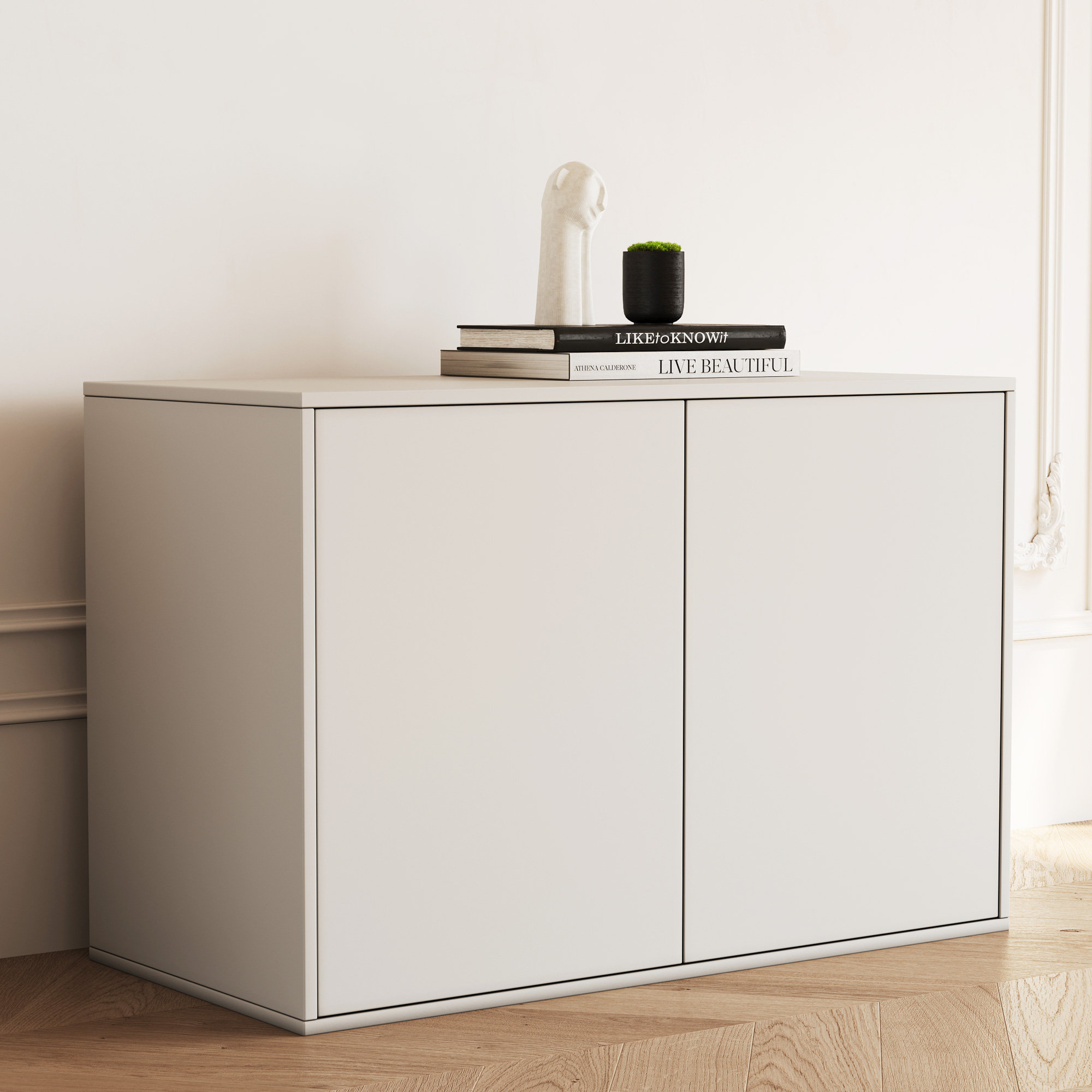 Ebern Designs Soderberg 31.4in With 2 Doors, Freestanding Locker ...