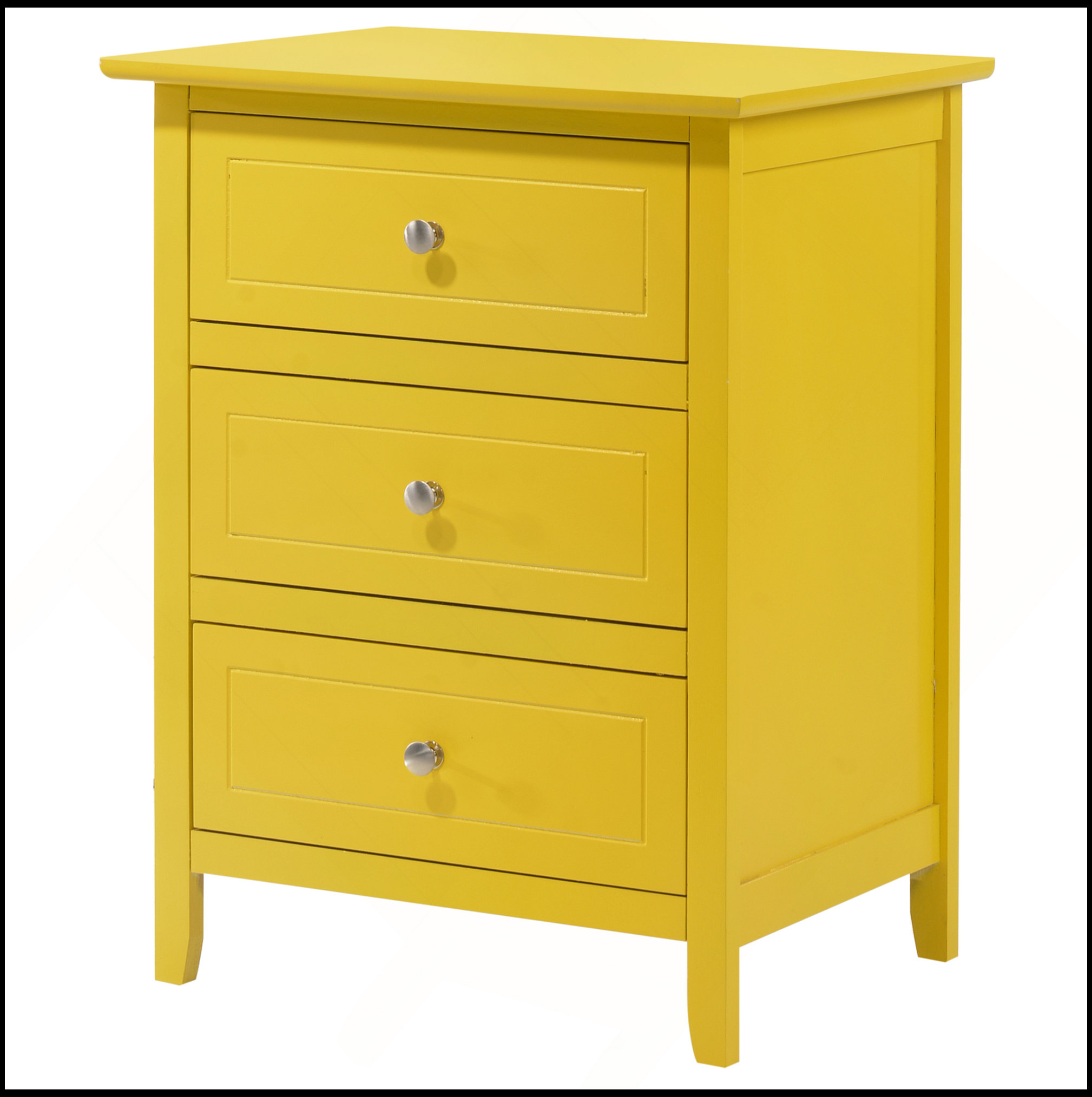Red Barrel Studio® Modern Yellow Nightstand For Your Bedroom | Wayfair