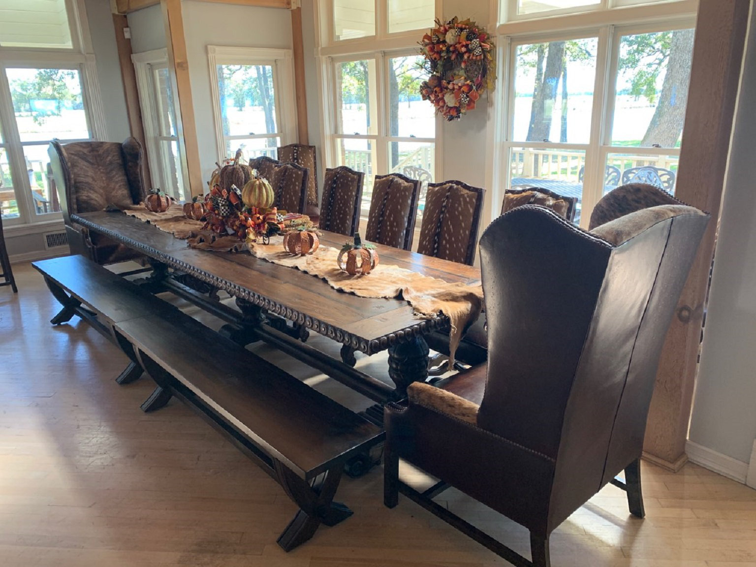 Regis Patrick Collection Fontainebleau Rosa Morada Solid Wood Dining ...