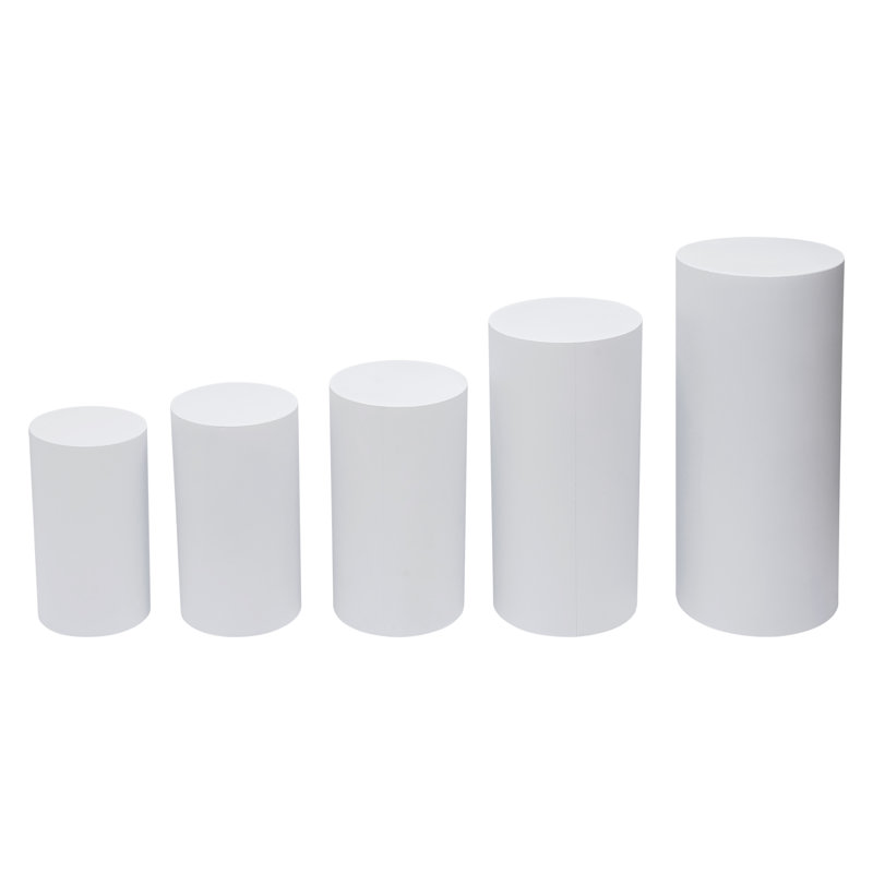 JOYDING 5Pcs Recyclable Wedding Cylinder Columns Durable Flower Stand ...