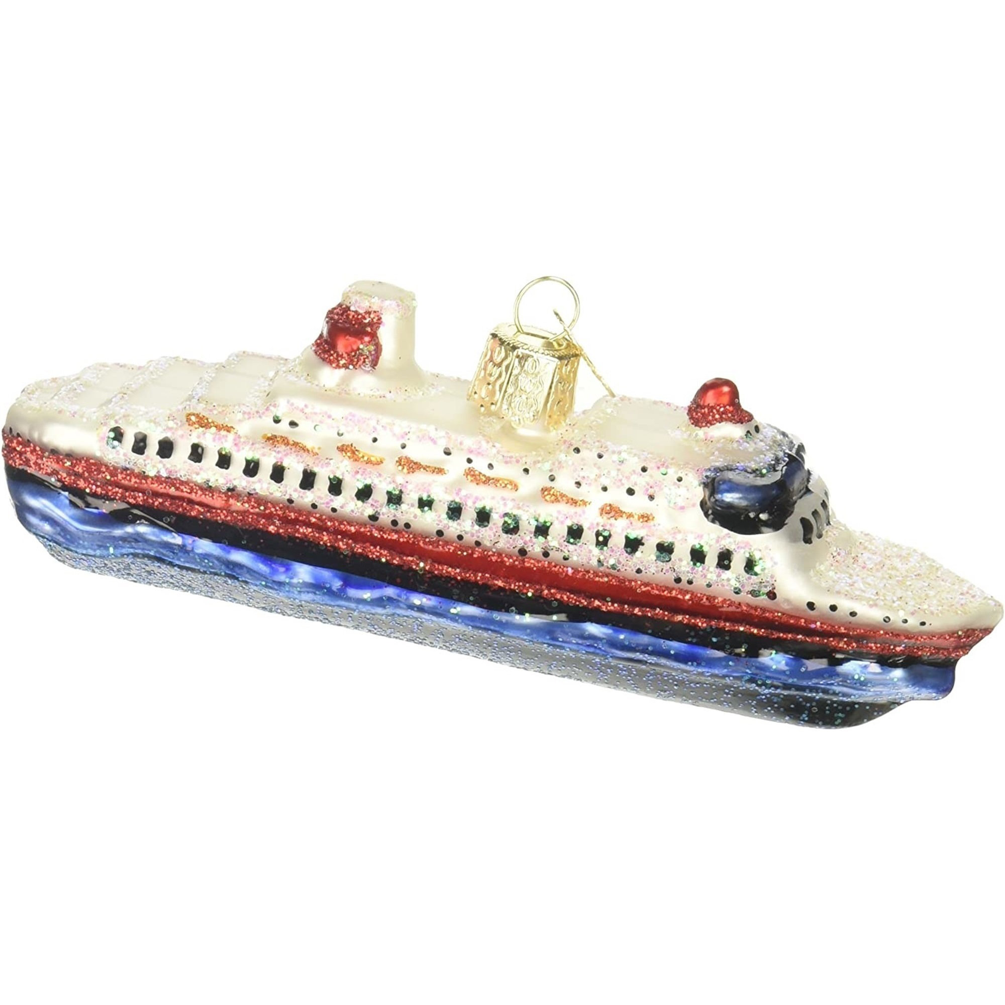 Old World Christmas Cruise Ship Hanging Figurine Ornament & Reviews ...