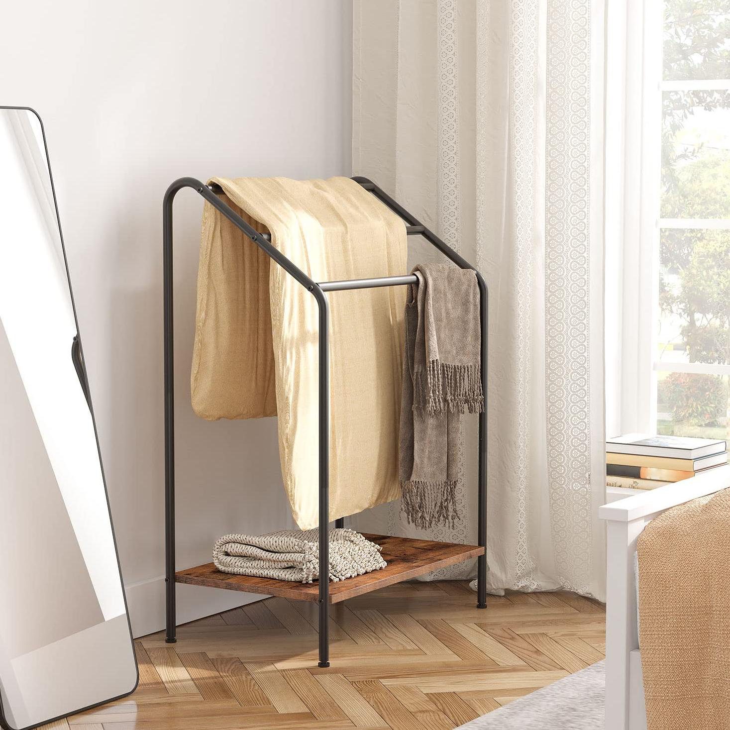 COOREL Porte-serviettes sur pied pour la salle de bain, porte ...