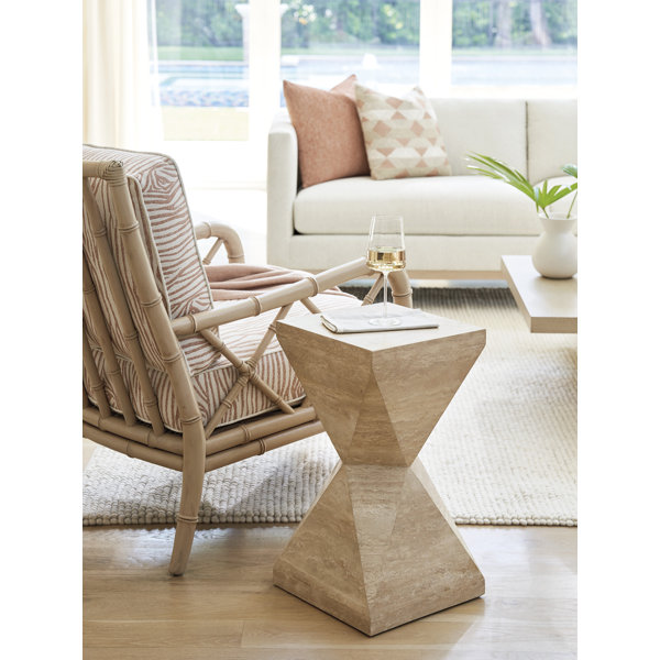 Tommy Bahama Home Sunset Key Solid Wood Block End Table | Wayfair