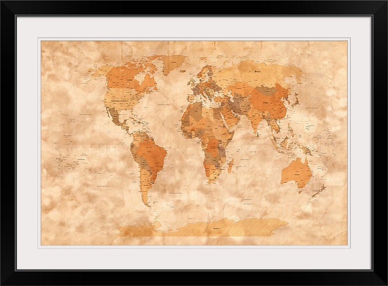Breakwater Bay «Map of the World» par Macauley, impression - Wayfair Canada