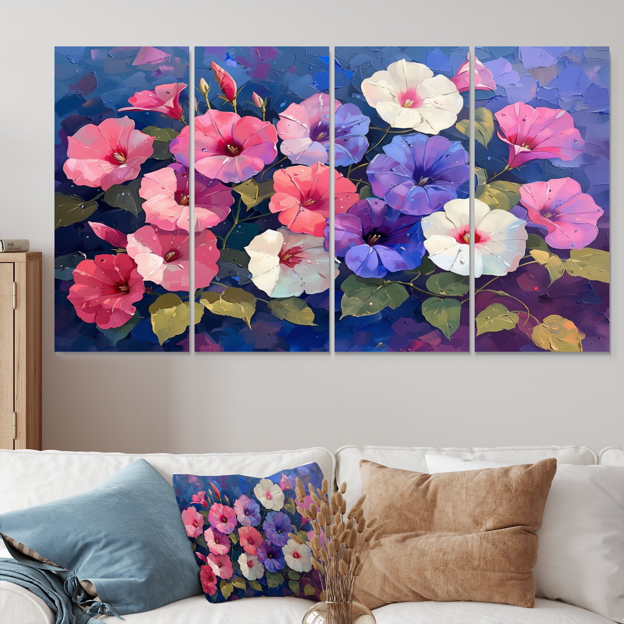 Lark Manor Pink White Vibrant Twist Morning Glory II - Morning Glory ...