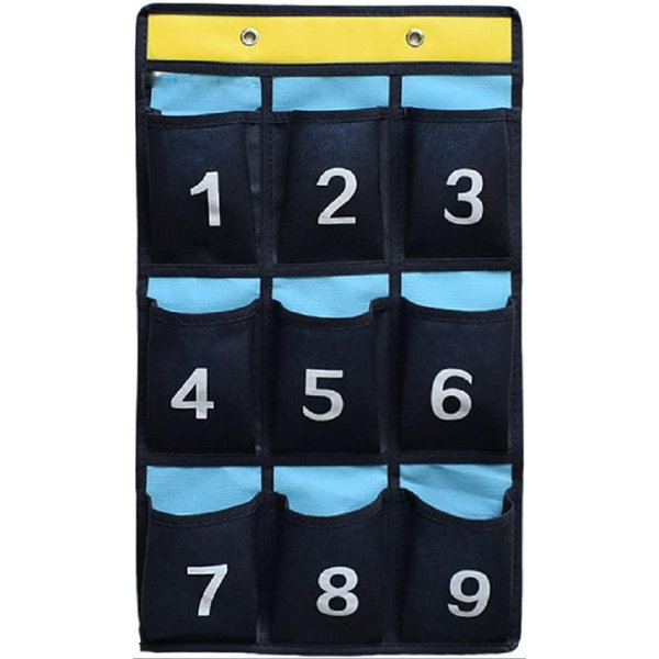 Rebrilliant Kaylae Collection Numbered Organizer Pocket Chart with Wall ...