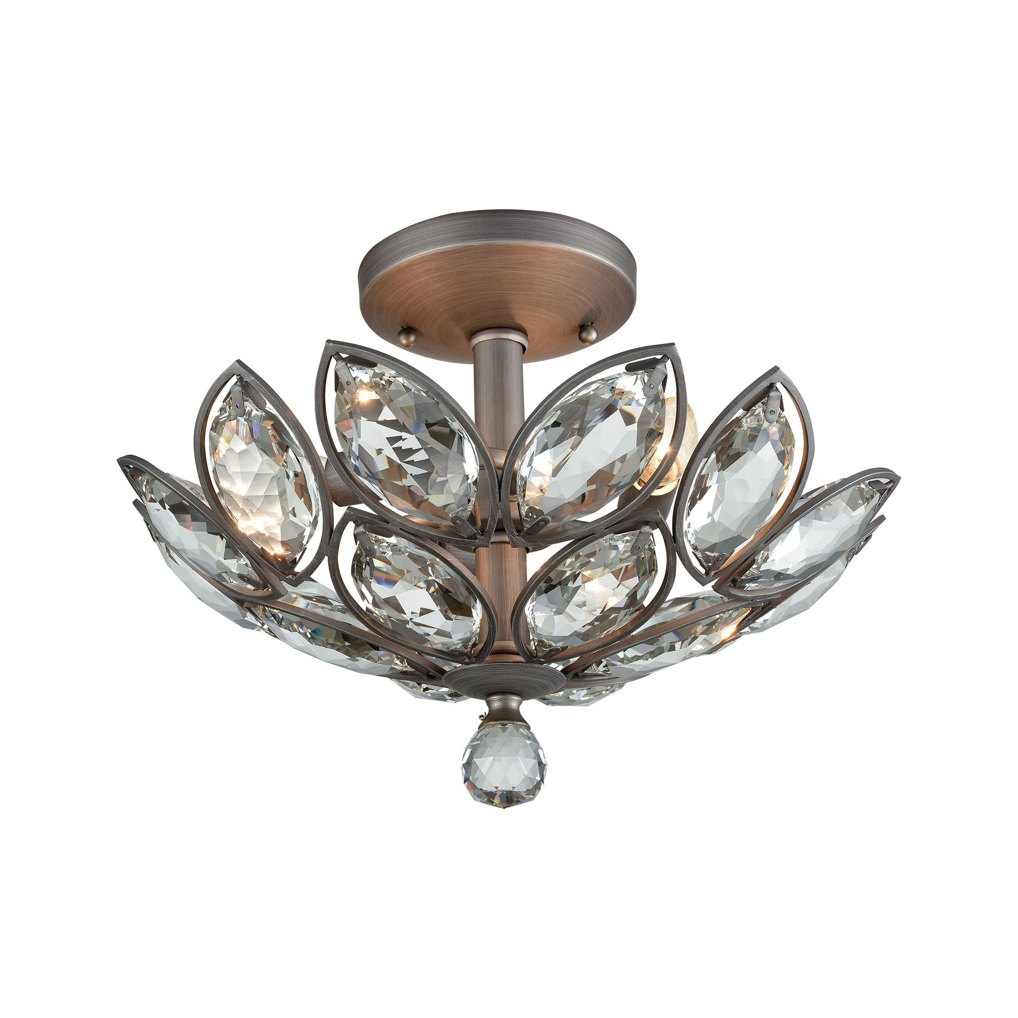 Darby Home Co Wynn 3 - Light 15" Unique/Statement Bowl Semi Flush Mount - Wayfair Canada