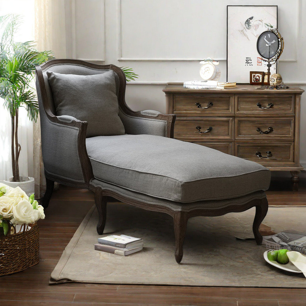 Smith Thera Vintage Indoor Chaise Lounge Upholstered Chaise Lounge ...