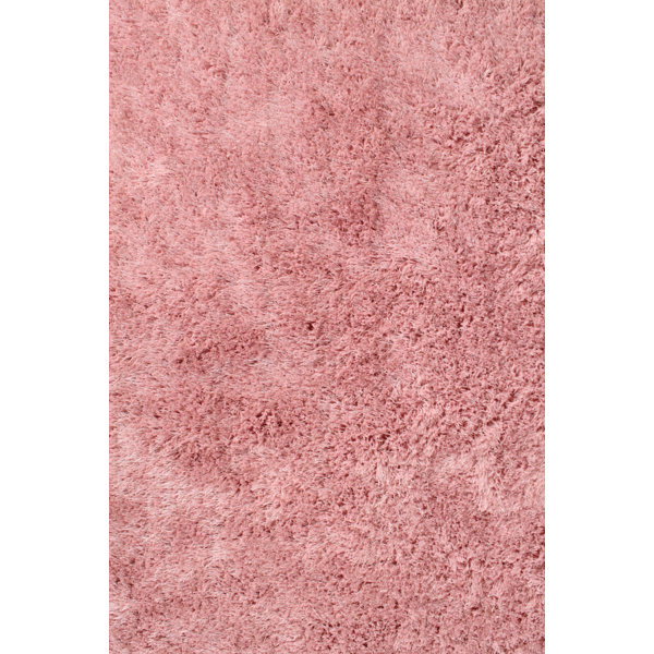 Latitude Run Colwyn Solid Colour Machine Woven Blush Area Rug | Wayfair ...