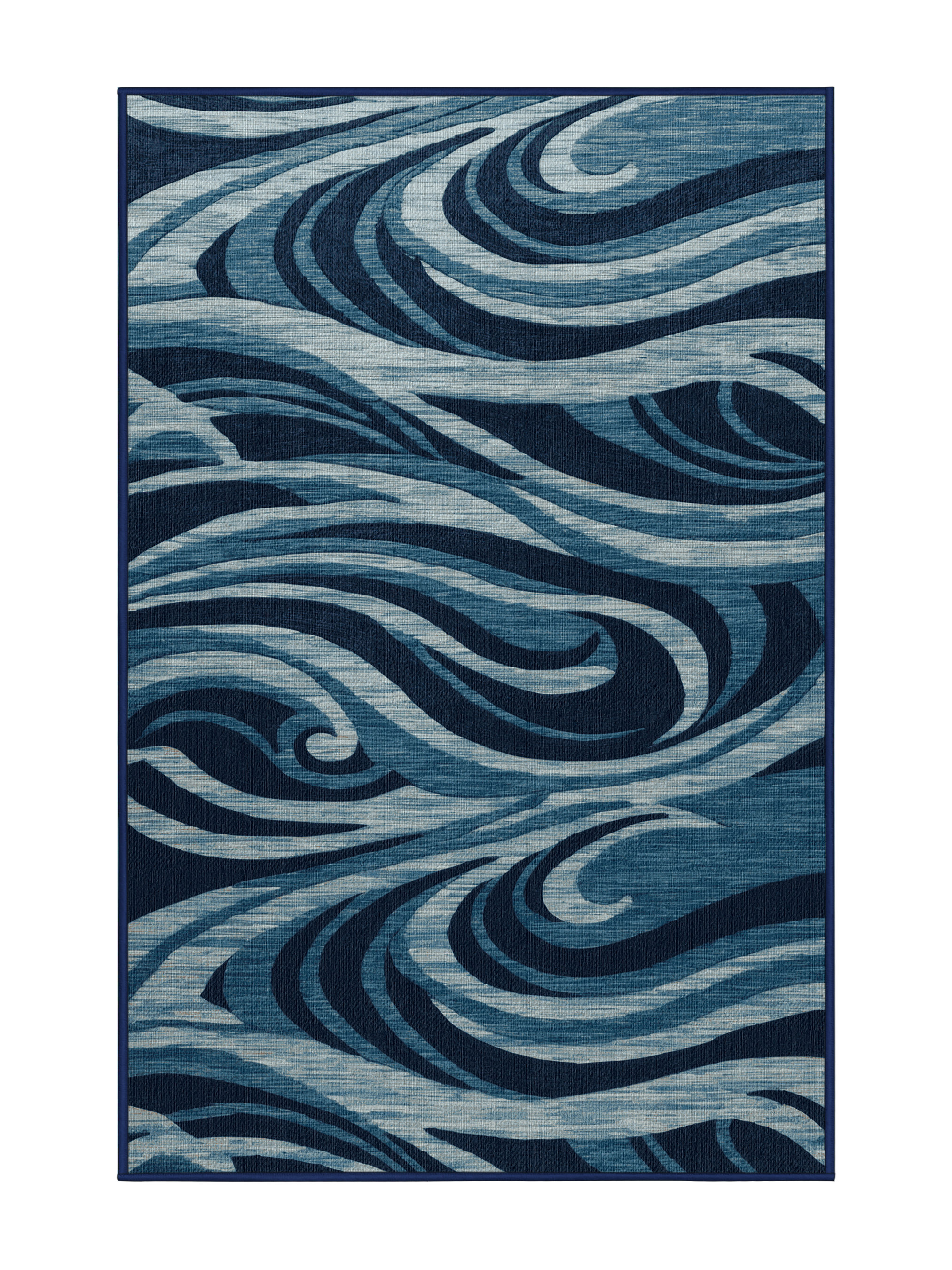 Longshore Tides Washable Abstract ocean patterns Nautical Area Rug ...