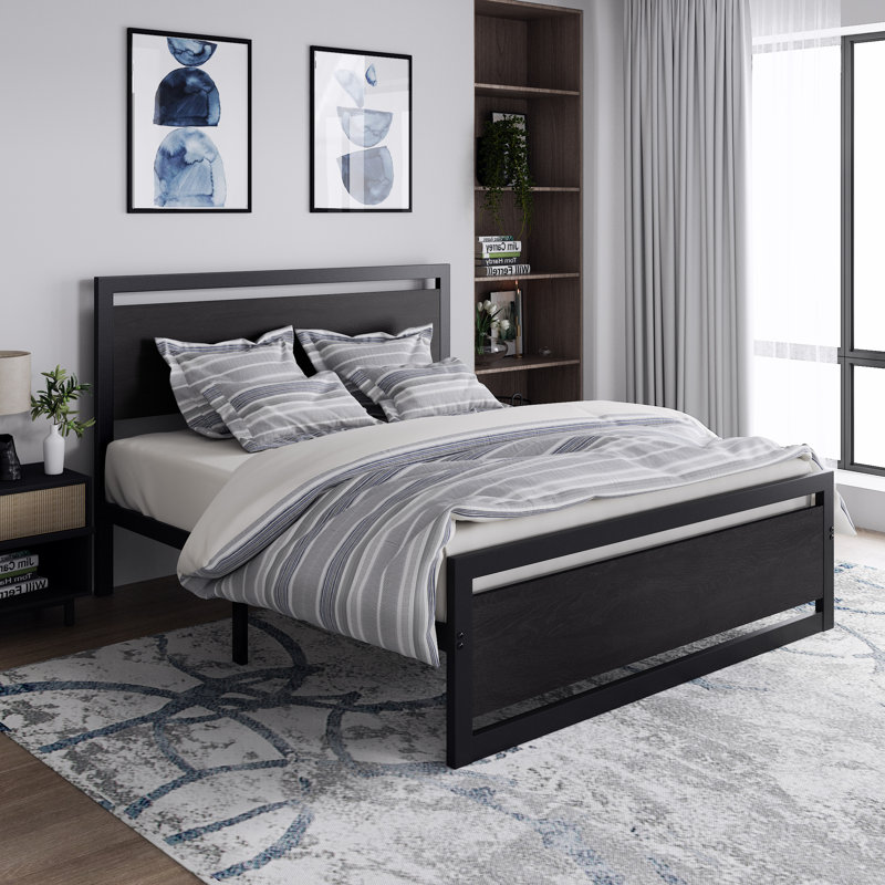17 Stories Rolandini Metal Panel Bed | Wayfair