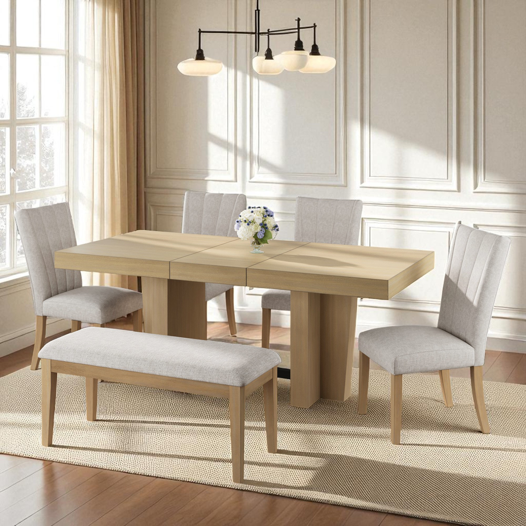 One Allium Way® 6 - Piece Extendable Dining Set | Wayfair