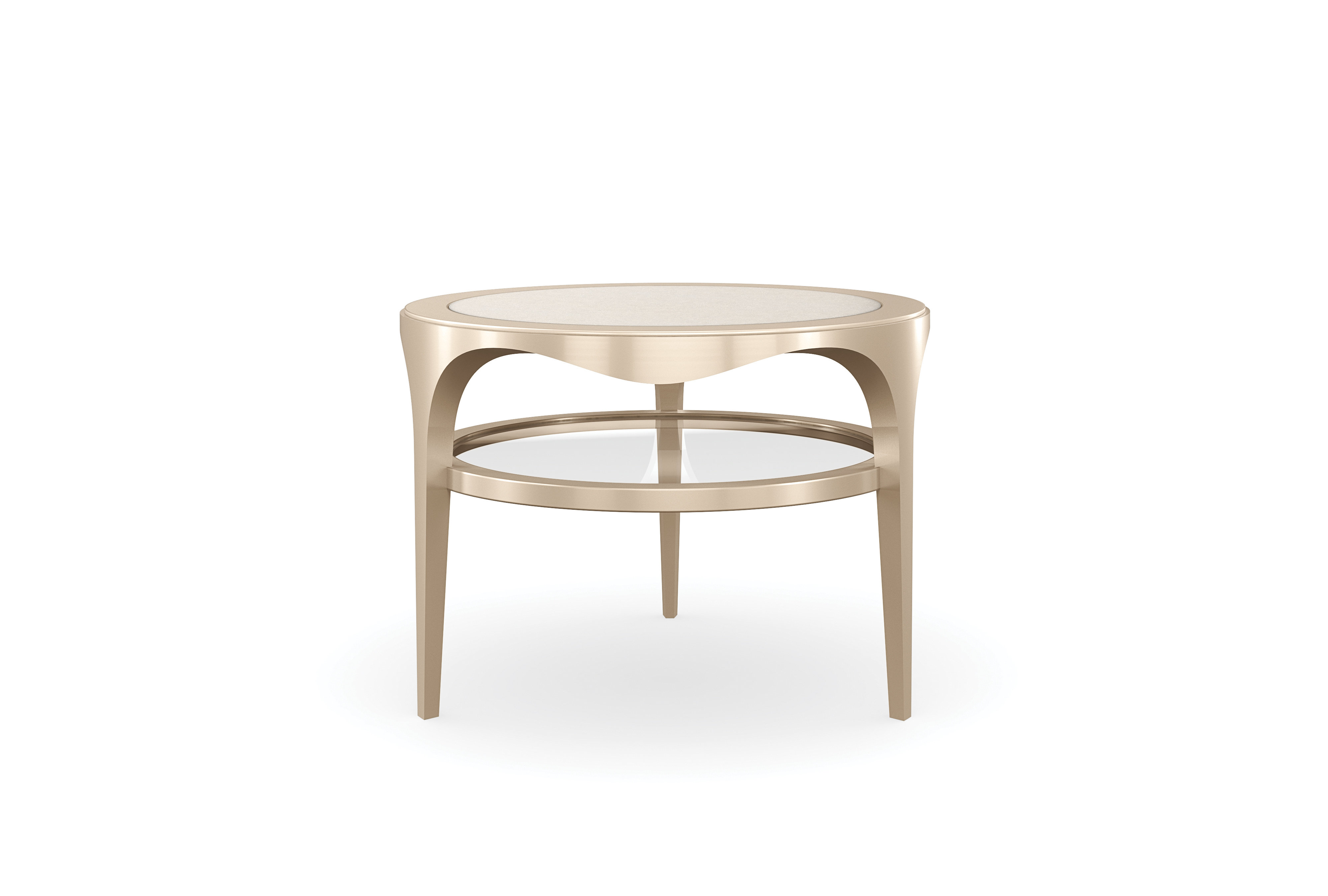 Caracole Classic Up And Over Round Coffee Table | Wayfair