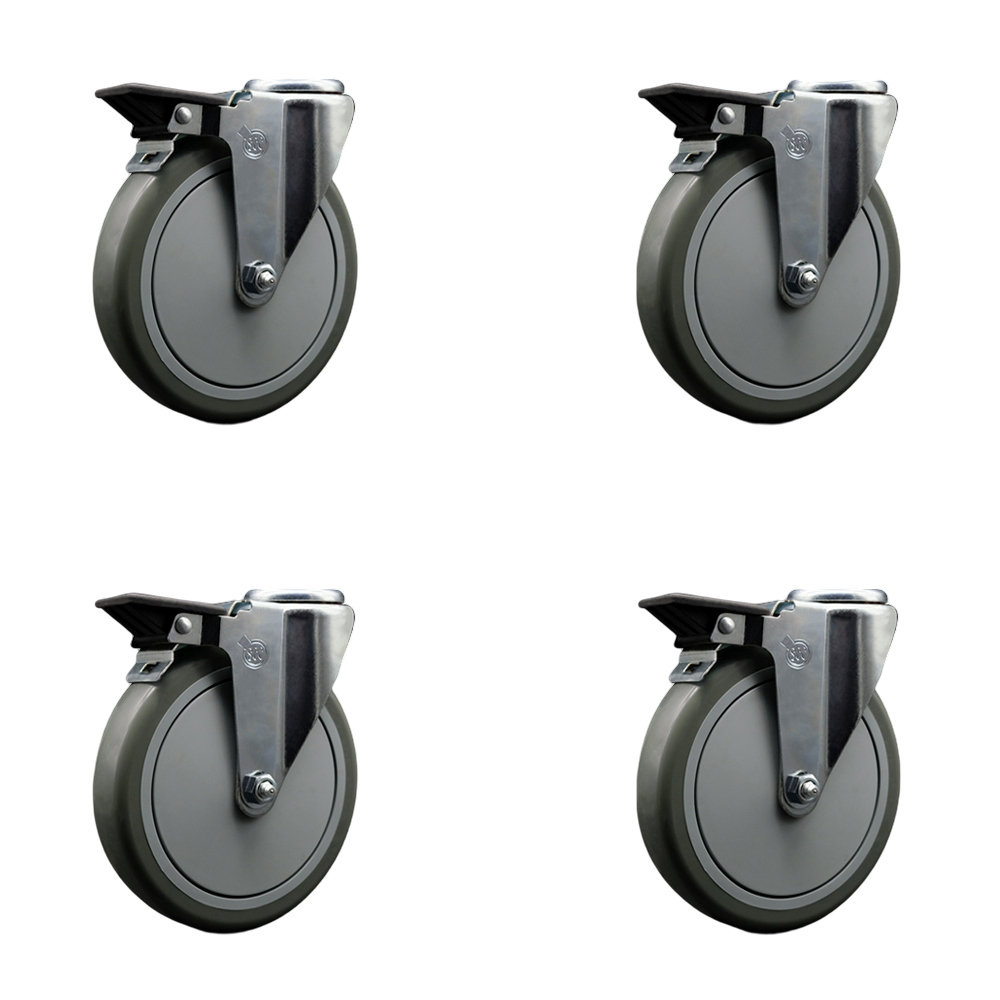 Service Caster Swivel Bolt Hole Casters | Wayfair