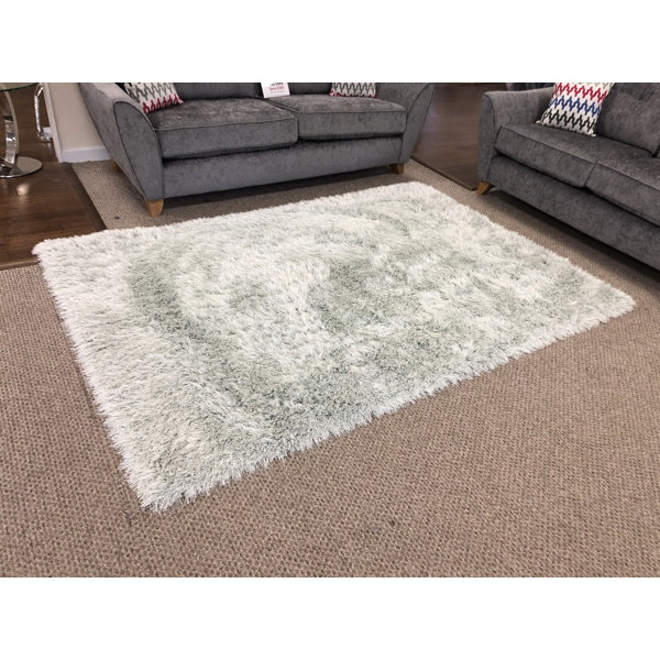 Rosdorf Park Prado Solid Colour Machine Woven Green Area Rug | Wayfair.ie