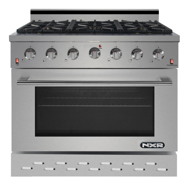 NXR Professional Ranges 36" 5.5 cu ft. Freestanding Gas Range & Reviews ...