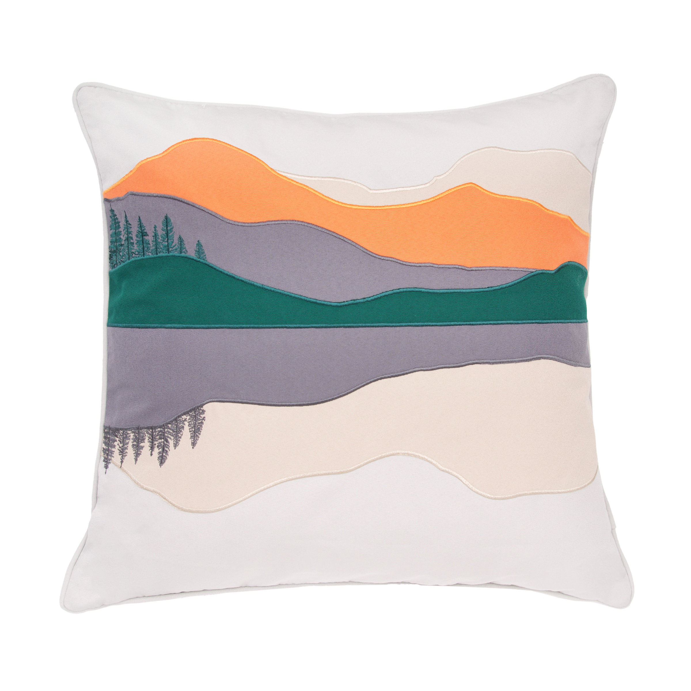 Rightside Design Sunset Forest Mountain Indoor/Outdoor Pillow | Wayfair