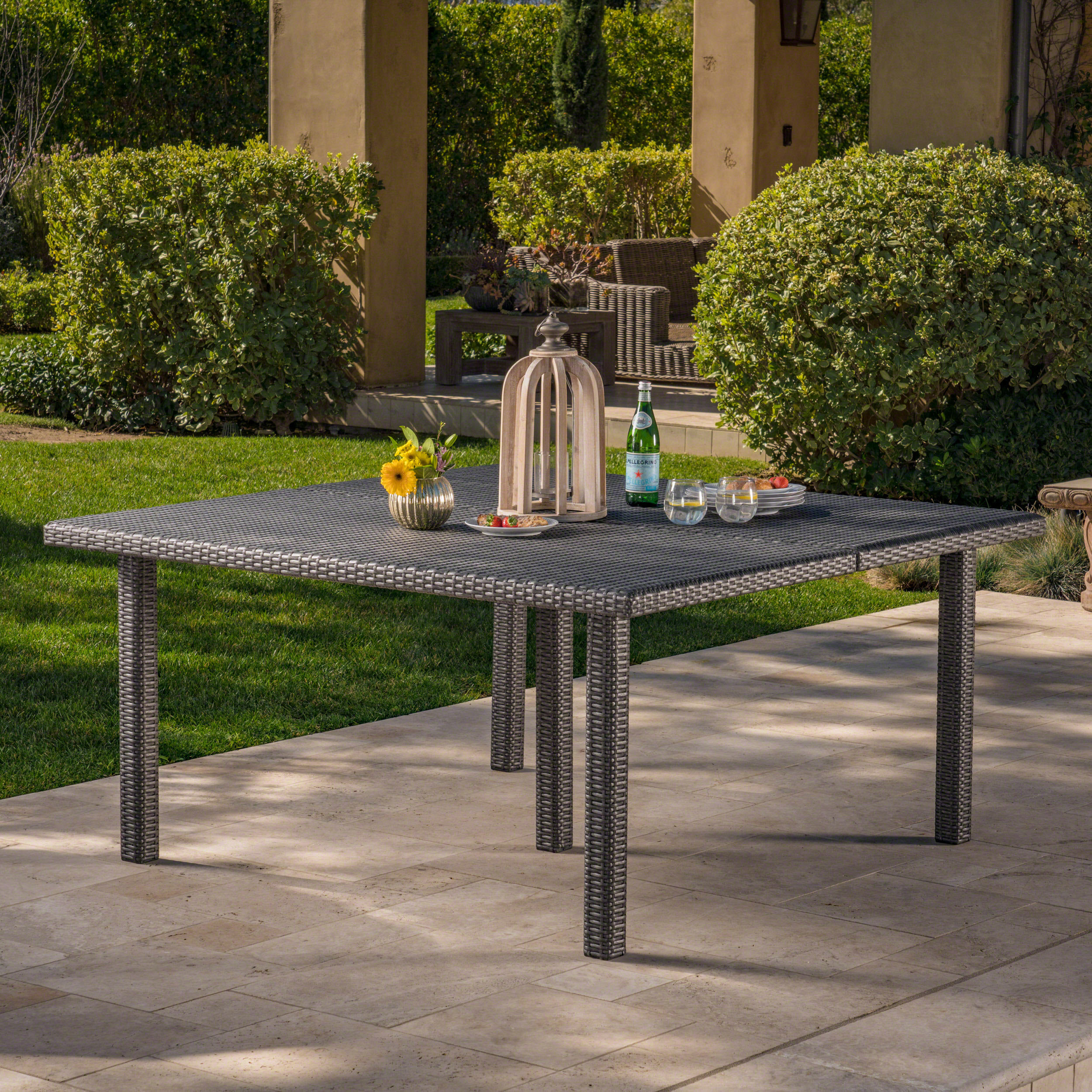 Latitude Run® Mclemore Wicker/Rattan Dining Table & Reviews | Wayfair