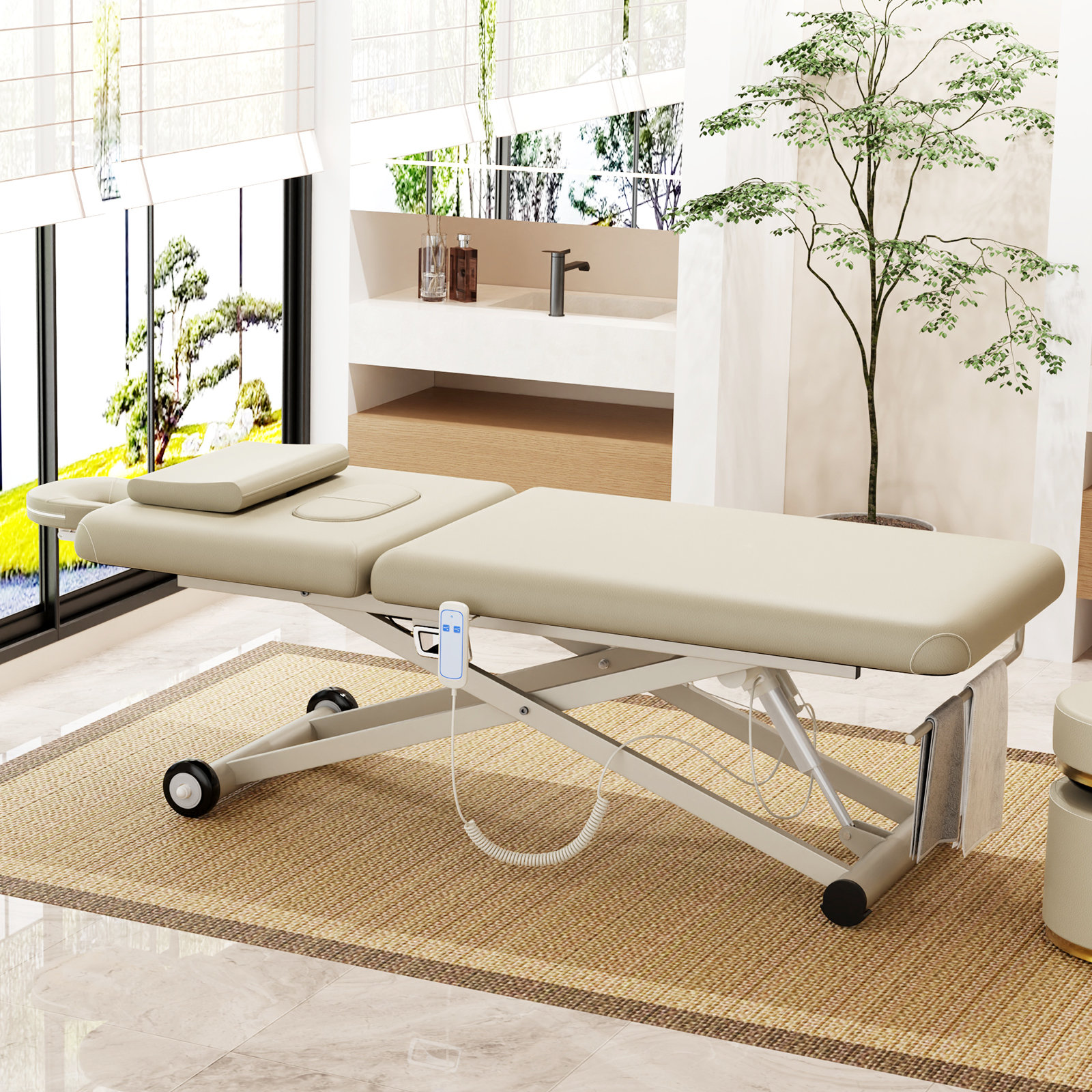 Latitude Run® 75" Semi-Electric Massage Bed Physical Therapy Bed ...