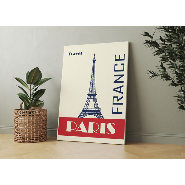 Happy Larry Vintage Paris Eiffel Tower Poster Art_0768 | Wayfair.co.uk
