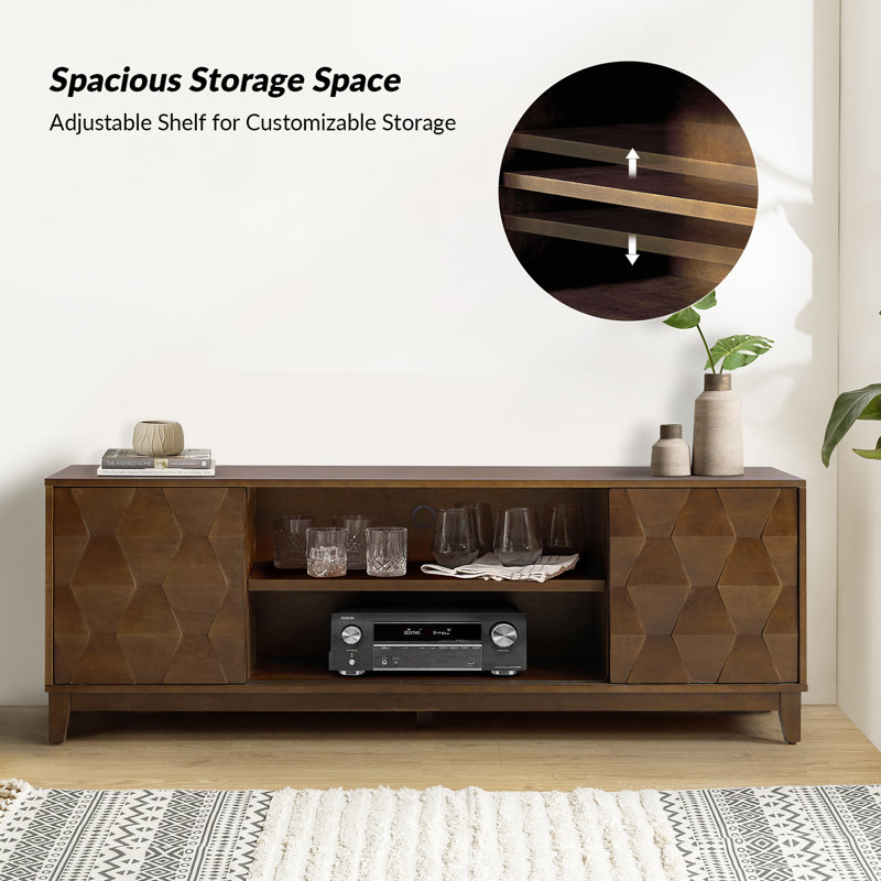 Kelly Clarkson Home Sara 72'' Media Console for TVs up to 78" with 2 ...