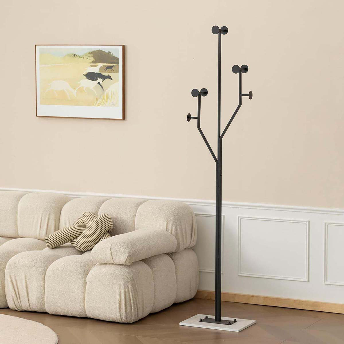 Latitude Run® Freestanding Coat Rack Tree-Shaped Metal Coat Tree With ...