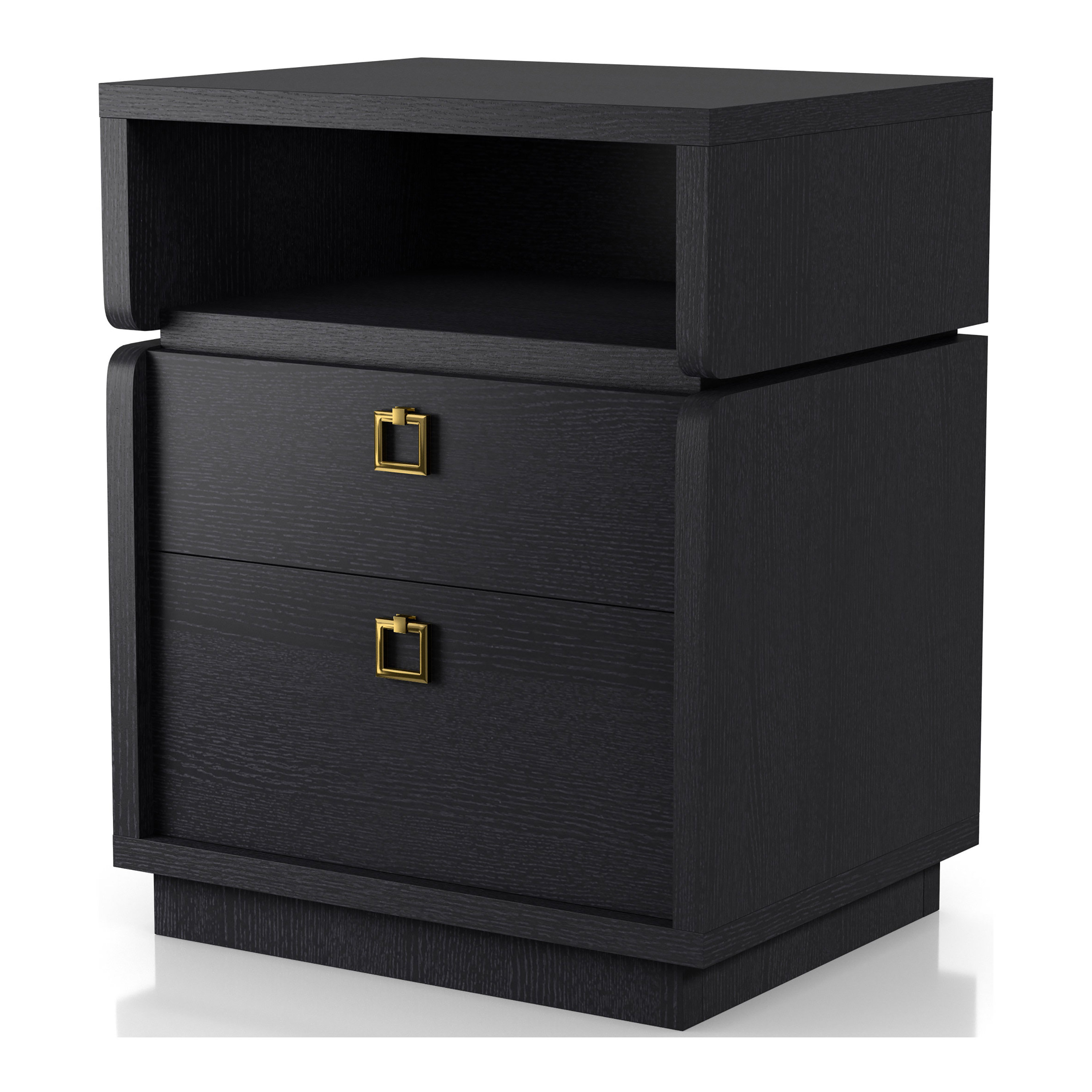 Mercer41 Latora 2 - Drawer Nightstand in Black | Wayfair