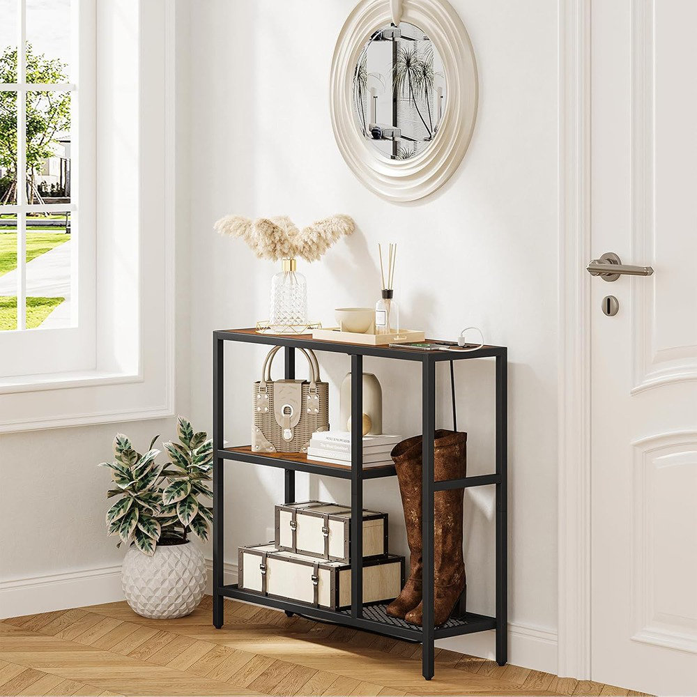 17 Stories Console Table With Power Outlets, Entryway Table With ...